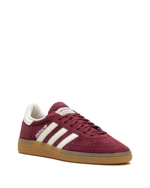 adidas Corduroy Suede Lace-Up Sneakers in Red | Lyst