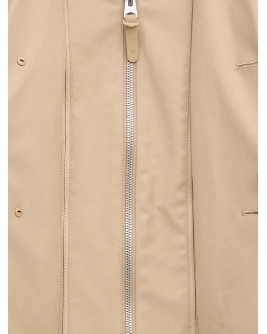Mackage Mathias Hooded Buttoned Coat in Natural for Men | Lyst UK