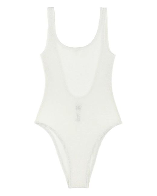 MC2 Saint Barth 'Lora' One-Piece Swimsuit in White | Lyst