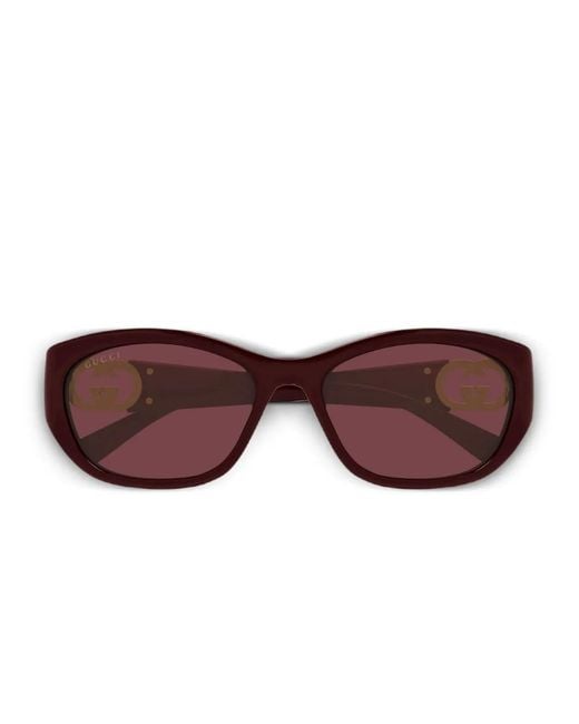 Gucci Gg-Logo Sunglasses in Brown | Lyst UK