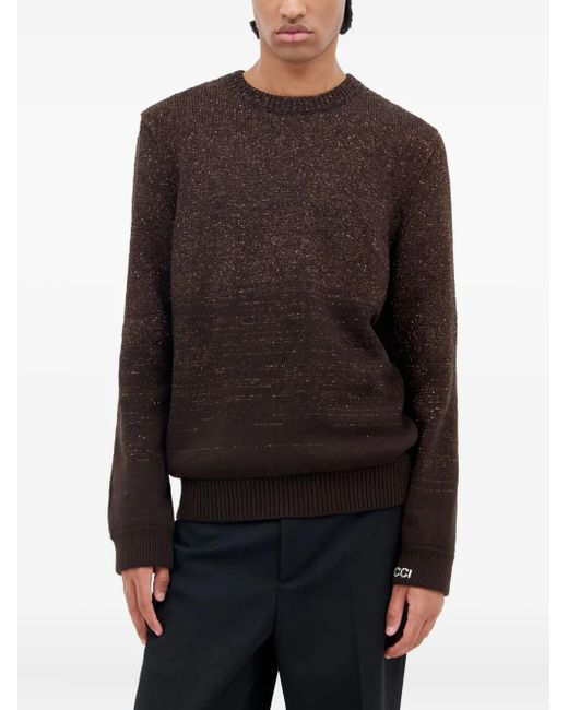 Gucci Crew-Neck Sweater in Black for Men | Lyst UK