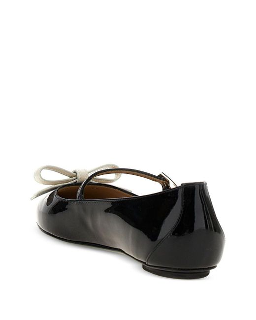 Stuart Weitzman Felicity Ballerina Shoes in Black | Lyst