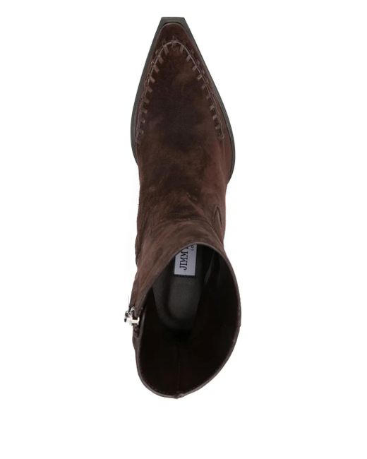 Jimmy Choo 60Mm Cece Pointed-Toe Boots in Brown | Lyst UK