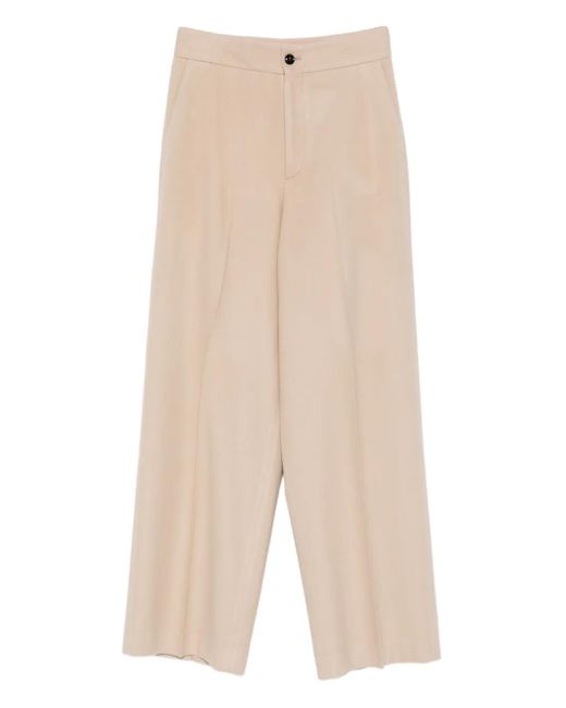 Cellar Door Button-Fastening Trousers in Natural | Lyst UK