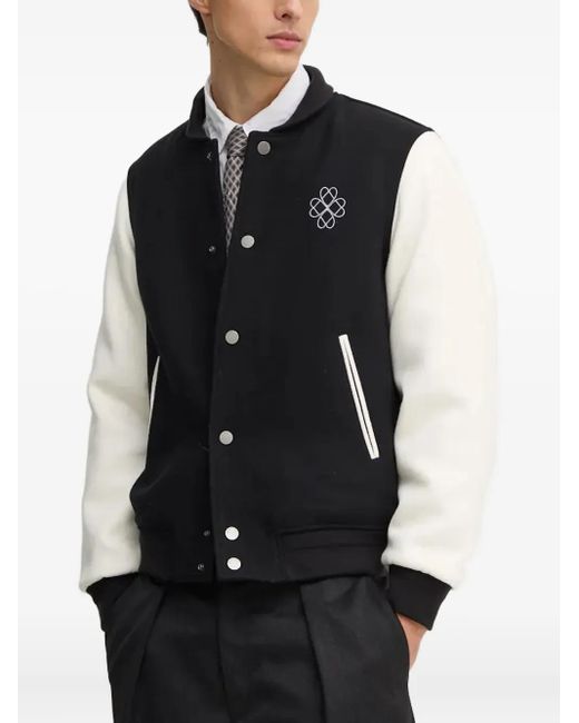 Benetton Button-Fastening Jacket in Black for Men | Lyst UK