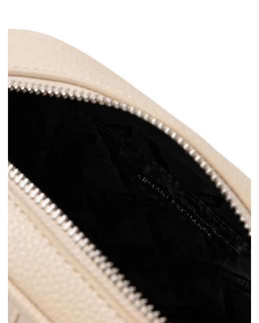 ARMANI EXCHANGE Logo-embossed Cross in Natural | Lyst UK