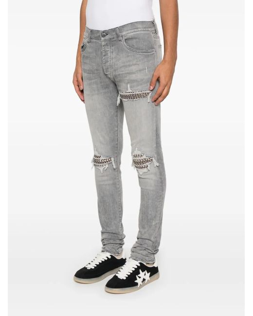 Amiri Mx1 Bouclé Jeans in Gray for Men | Lyst