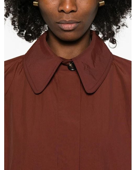 Cordera Collar Coat in Red | Lyst UK