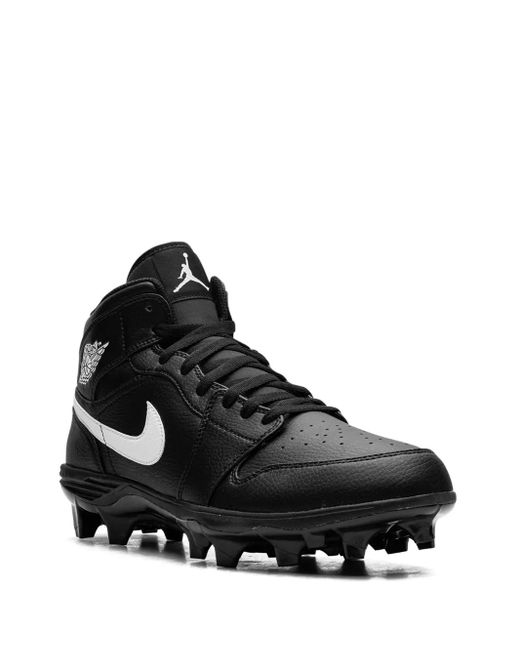 Nike Jordan 1 Mid Cleats in Black for Men | Lyst