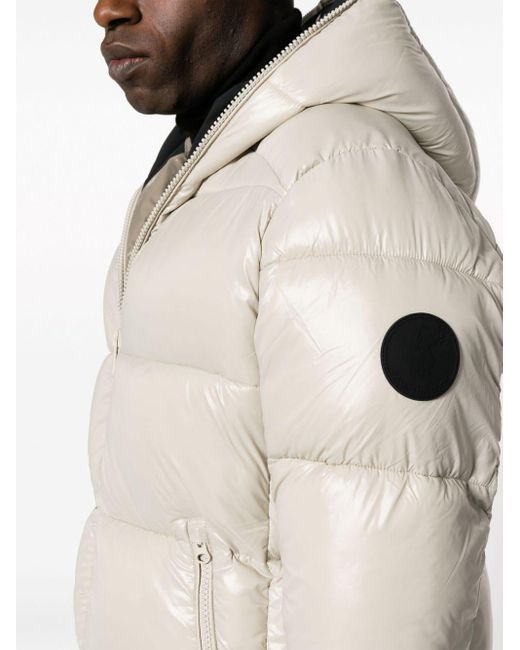 Save The Duck Logo-patch Puffer Jacket in Natural for Men | Lyst Save The Duck Logo-patch Puffer Jacket in Natural for Men | Lyst