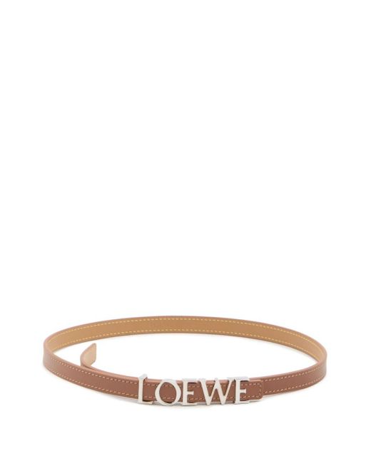 Loewe Logo-Lettering Belt in White | Lyst