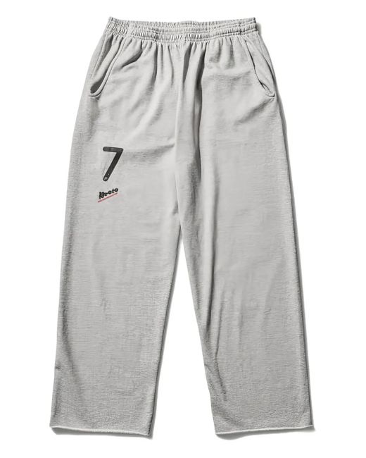 PROTOTYPES Number-Print Track Pants in Grey for Men | Lyst UK