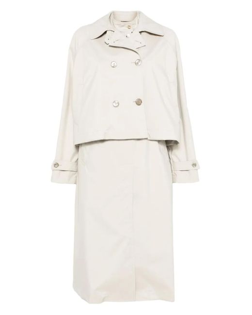 Moorer Salya Coat in White | Lyst