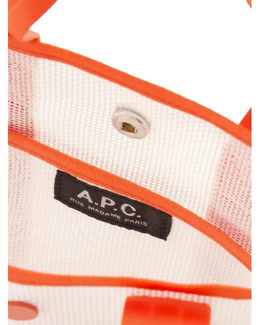 A.P.C. Co9 Mesh Tote Small Carryall in Orange | Lyst UK