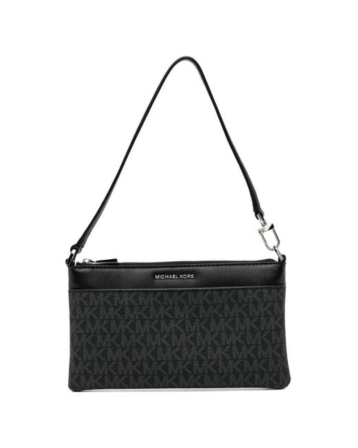 Michael Kors Jet Set Medium Signature Logo Convertible Wristlet in ...