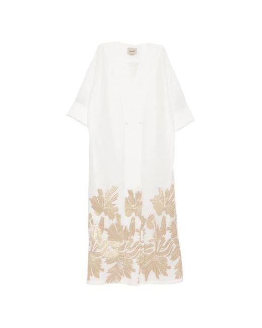 Bambah Abaya Maxi Dress in White | Lyst UK