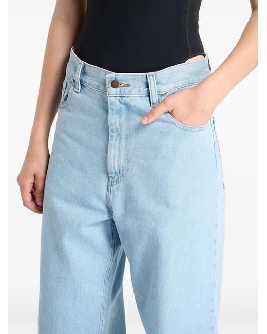 Carhartt Brandon Logo-Patch Jeans in Blue | Lyst UK