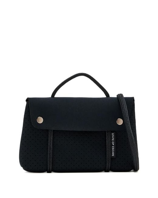 STATE OF ESCAPE Compass Perforated Top Handle Mini Cross Body Bag in ...