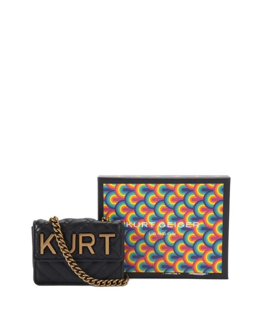 Kurt Geiger Micro Kensington Kurt Shoulder Bag in Black | Lyst UK