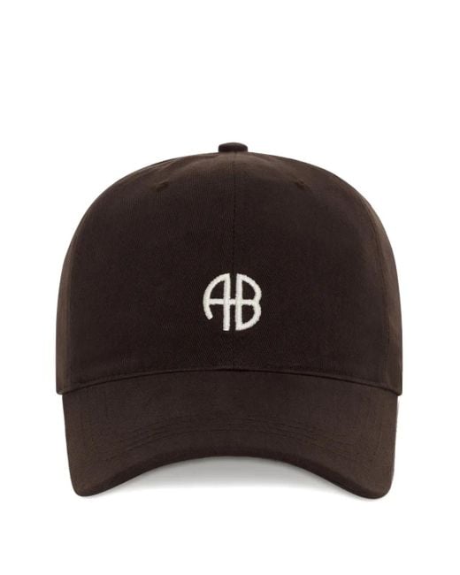 Anine Bing Logo-Embroidered Jeremy Baseball Cap in Black | Lyst UK