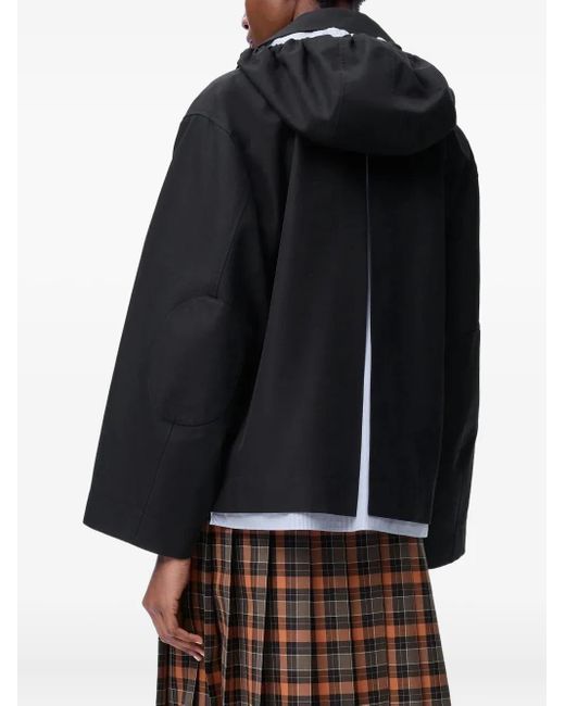 Loewe Hooded Zip Parka in Black | Lyst UK
