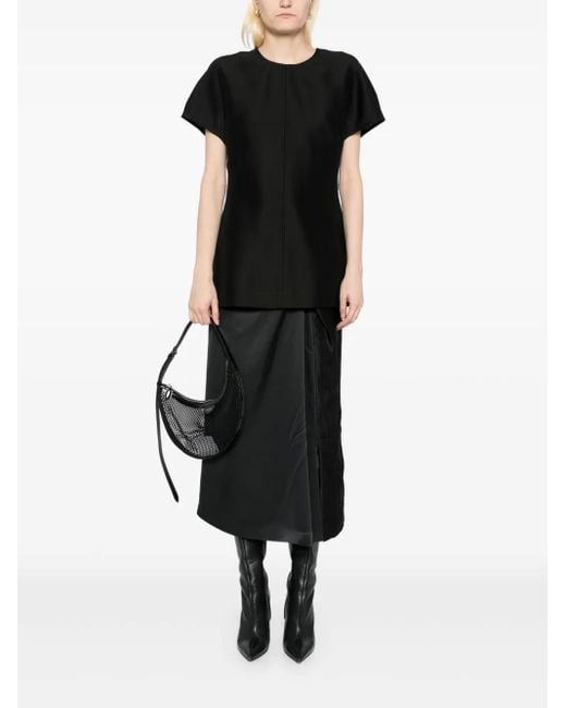 TOTEME Zip Fastening Top in Black | Lyst