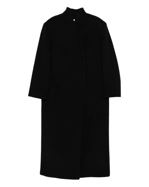 A.M.G Cashmere Coat in Black | Lyst UK