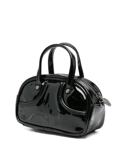 PUMA 1976 Micro Grip Patent Top-Handle Bag in Black | Lyst