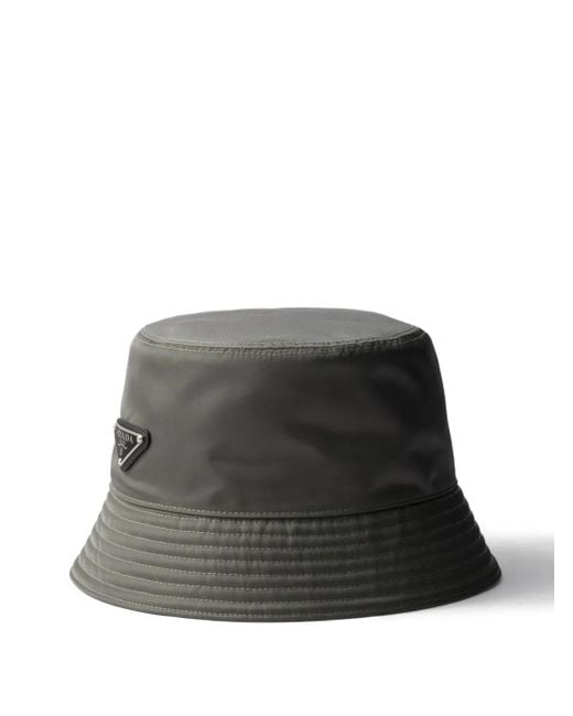Prada Re-Nylon Bucket Hat in Black for Men | Lyst UK