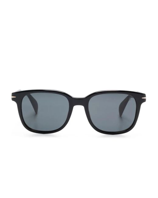 David Beckham Square-Frame Sunglasses in Black for Men | Lyst UK