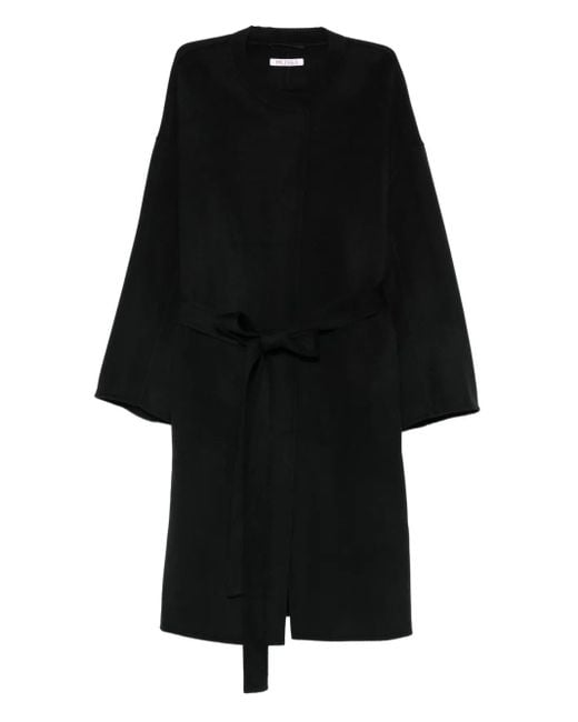 Liska Belted Wool Coat in Black | Lyst UK