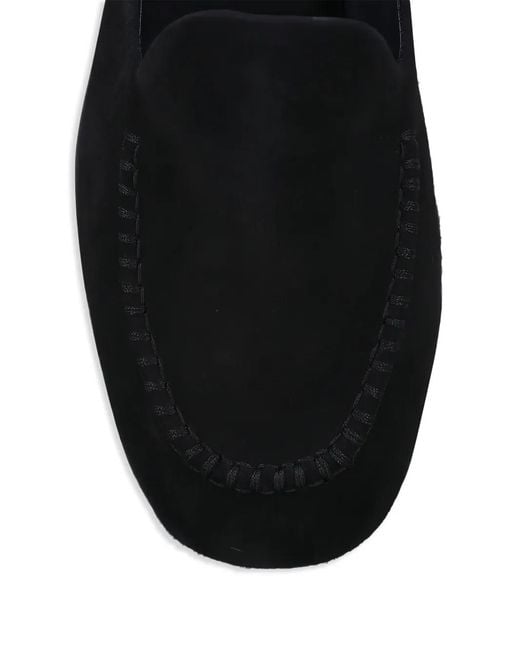 Agl Attilio Giusti Leombruni Amelia Suede Loafers in Black | Lyst UK