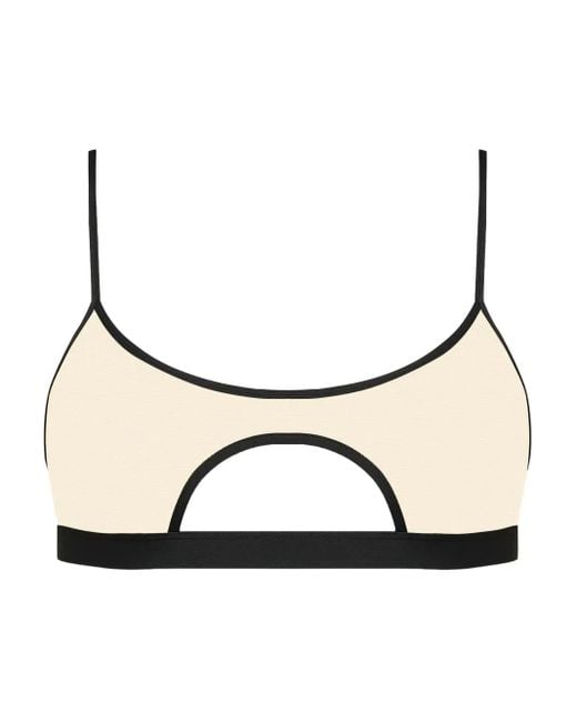 Maison Close Pure Tentation Cut-Out Bra in Natural | Lyst UK