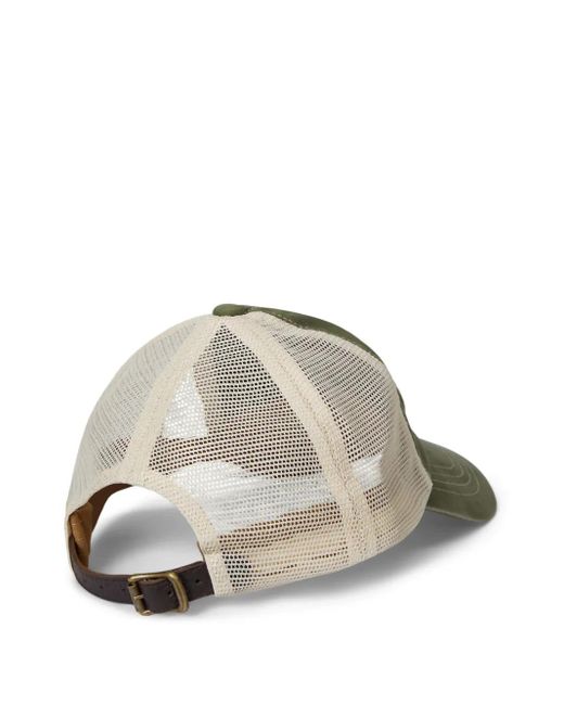 Polo Ralph Lauren Mesh-Panelled Cap in Green for Men | Lyst