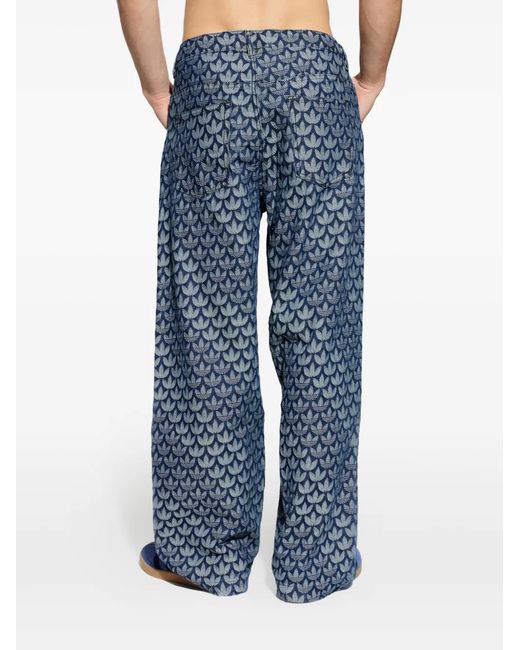 adidas Pattern Denim Jeans in Blue for Men | Lyst UK