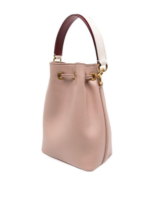 Bally Mini Code Bucket Bag in Natural | Lyst