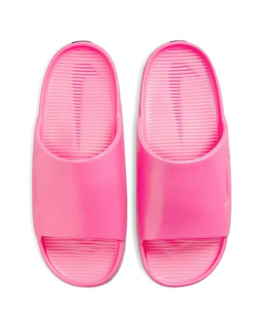 Nike Leopard-Print Slides in Pink | Lyst