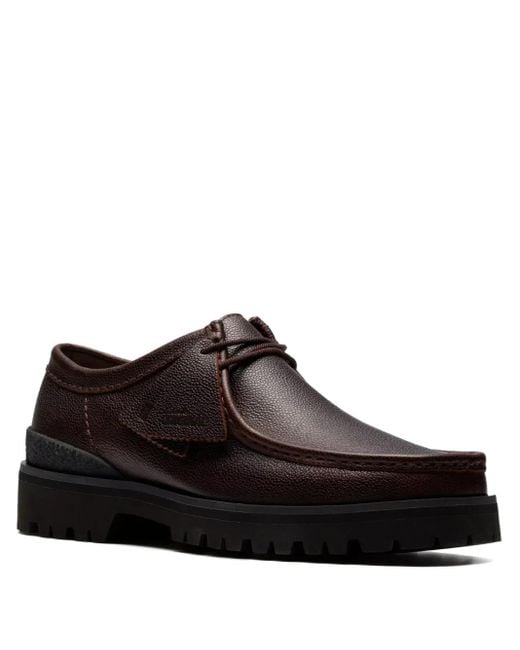 Clarks Lace-Up Derby Shoes in Brown for Men | Lyst UK