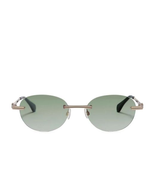 Palm Angels Crystal Sunglasses in Green | Lyst UK
