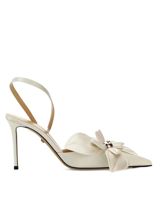 Mach & Mach 95Mm Orchid Pumps in White | Lyst
