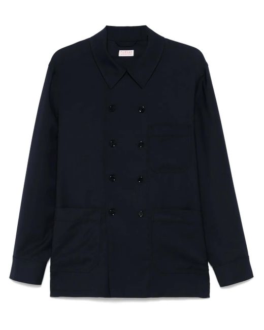 Fursac Double-Breasted Jacket in Blue for Men | Lyst
