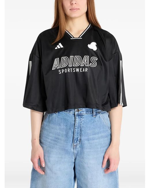 adidas Tiro Cut 3-Stripes Jersey T-Shirt in Black | Lyst UK