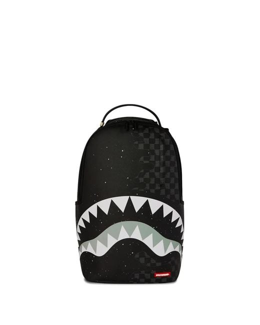 Sprayground Deep Space Drip Shark Checkerboard Backpack in Black for ...