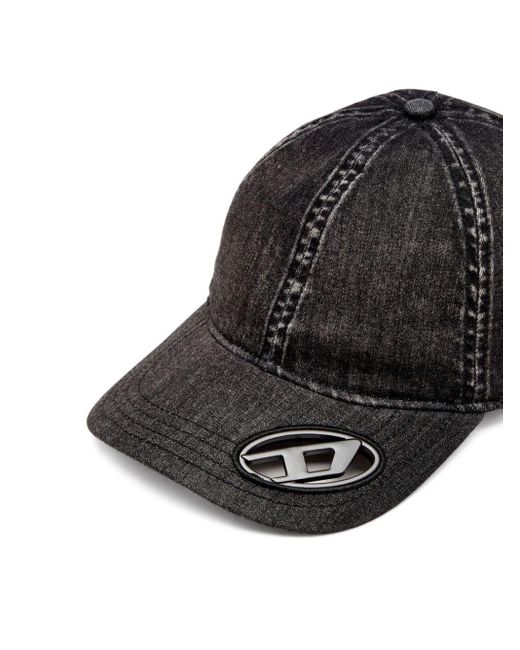 DIESEL C-Ewan-Plak Cap in Black for Men | Lyst