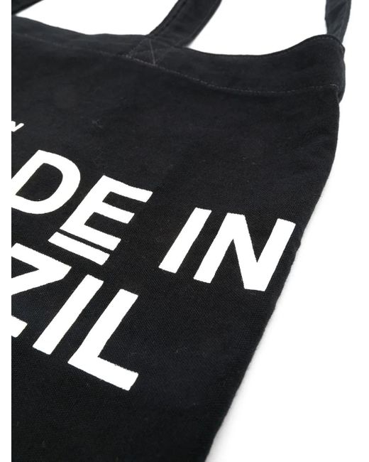 Osklen Logo-Print Tote Bag in Black | Lyst UK