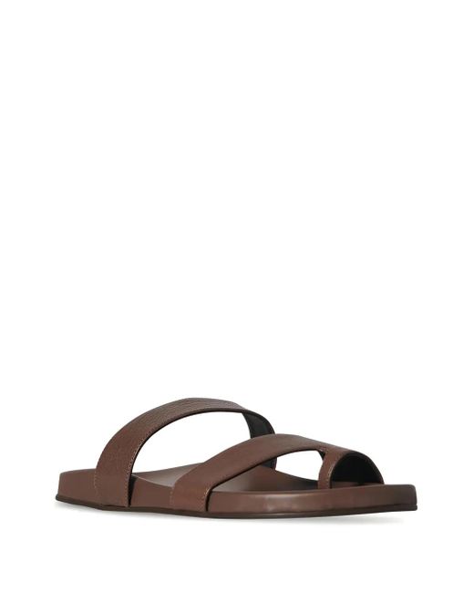 The Row Hugh Slides in Brown | Lyst