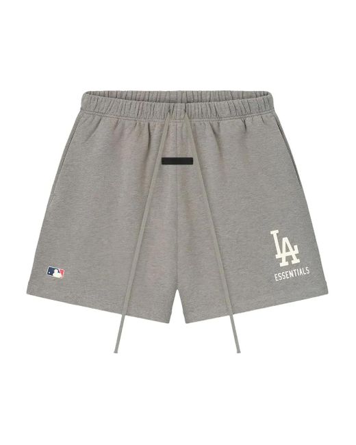 Fear Of God X Mlb Dodgers Logo Shorts in Grey for Men | Lyst UK