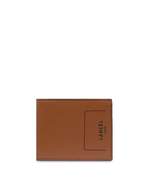 Lancel 8Cc Bi-Fold Leather Wallet in Brown for Men | Lyst