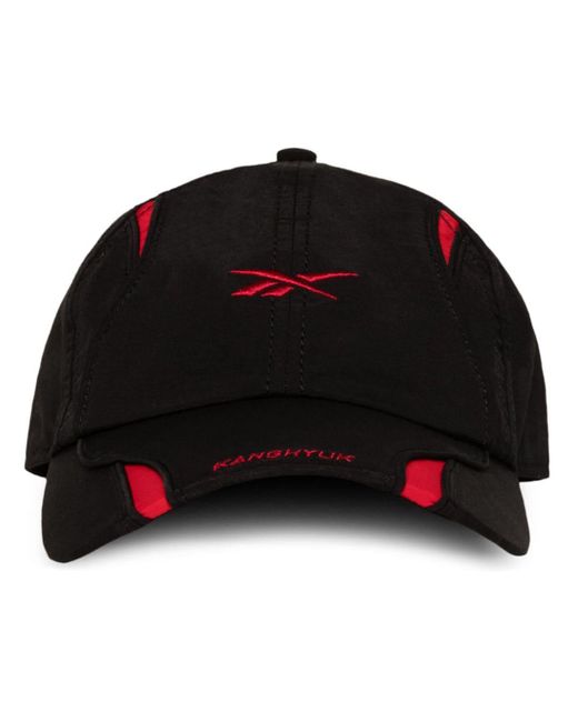 Reebok Logo-Embroidered Baseball Cap in Black for Men | Lyst