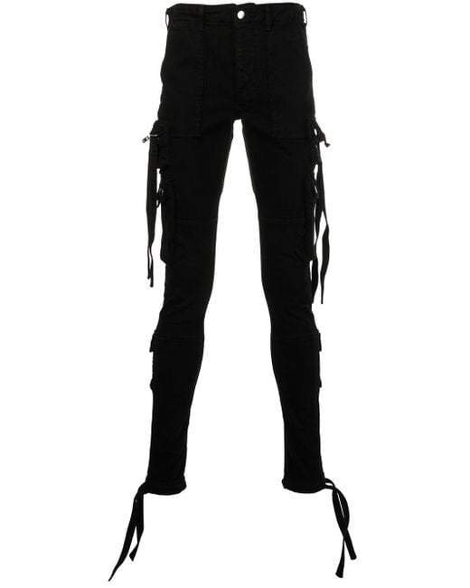 Amiri Cargohose Mit Bändern In Schwarz Für Herren Lyst At